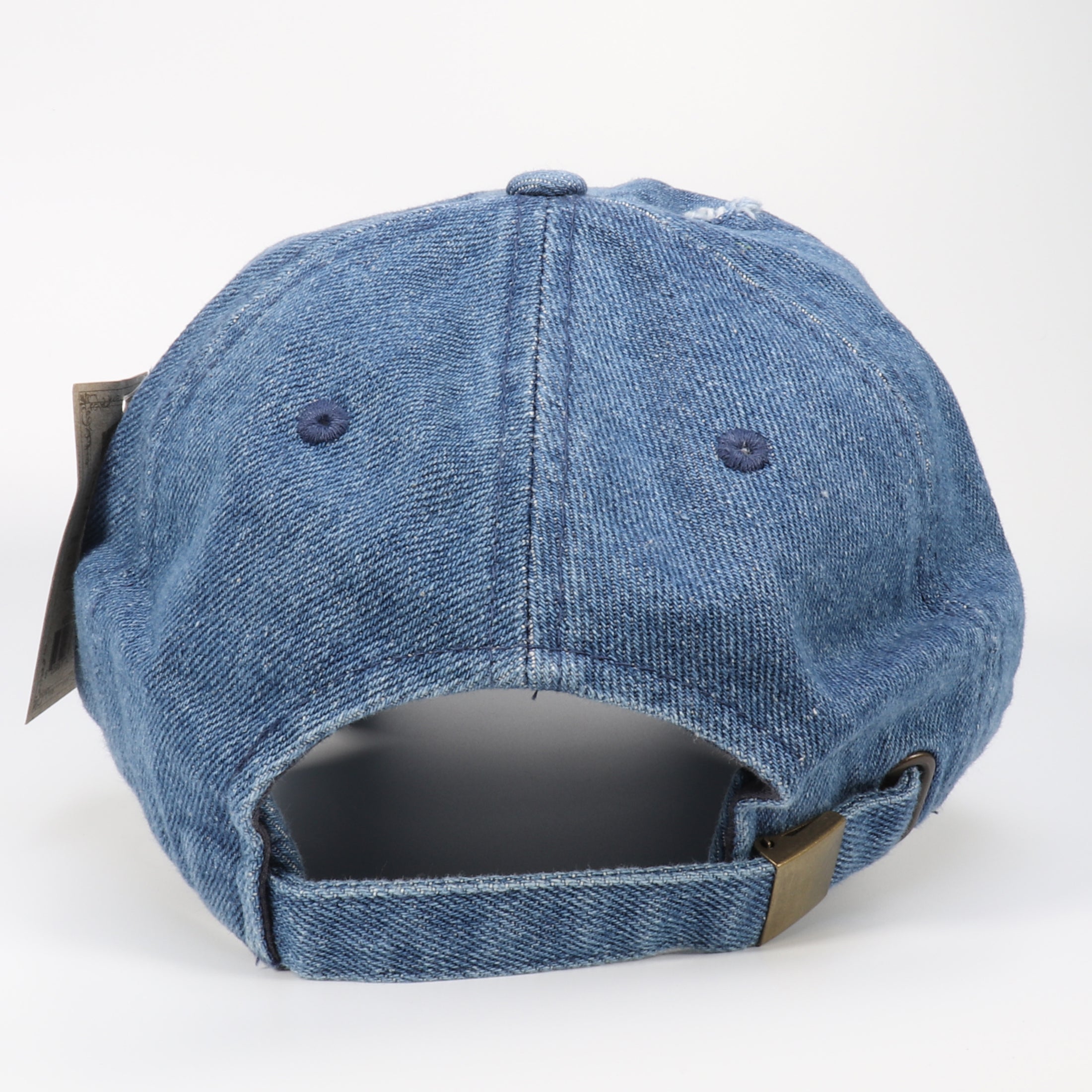 Cross Distressed Baseball Hat Adjustable Metal Closure-Denim – Faith Shirts